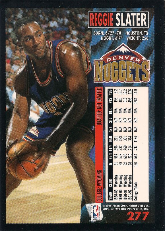 Reggie Slater | NBA 90s blog